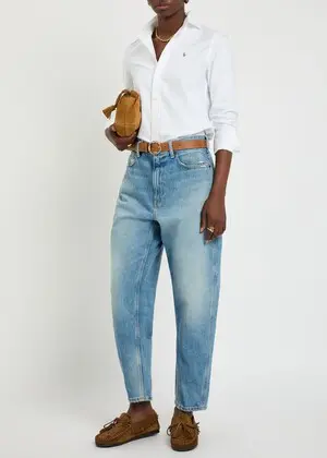 Polo Ralph Lauren High-rise Barrel-leg Jeans - Blue