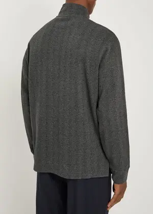Polo Ralph Lauren Herringbone Cotton Sweatshirt - Black