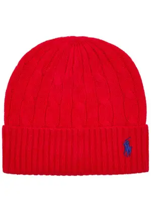 Ralph Lauren Wool And Cashmere-blend Beanie - Red