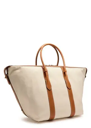 Polo Ralph Lauren Logo-embroidered Canvas Tote Bag - Natural