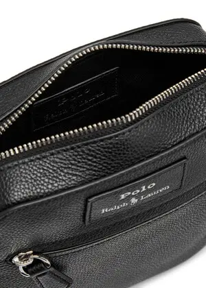 Polo Ralph Lauren Logo Pebbled Leather Cross-body Bag