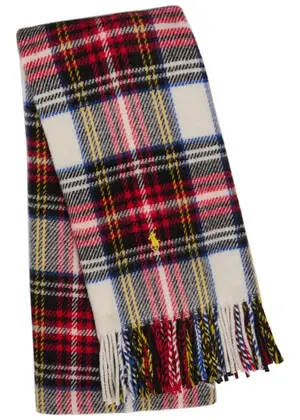 Polo Ralph Lauren Plaid Brushed Wool Scarf - Red