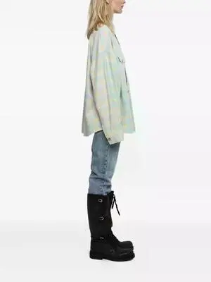 MAINLESS Flap Pockets Plaid Shirt
