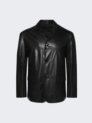 LEMAIRE Leather Single-breasted Jacket