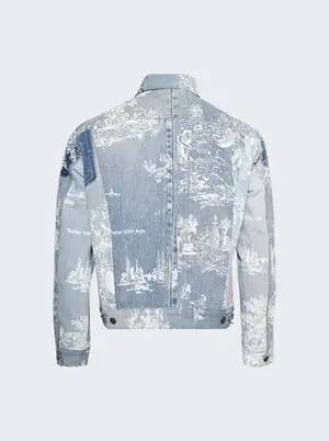 BETTER WITH AGE Teresa Reconstructed Denim Trucker Jacket
