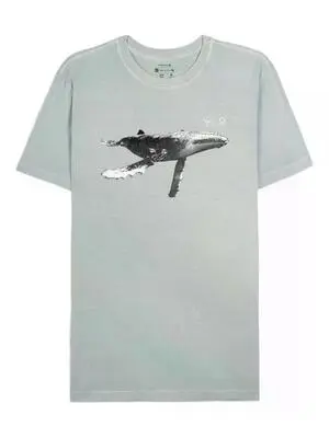OSKLEN Whale-print Crew-neck T-shirt - Green