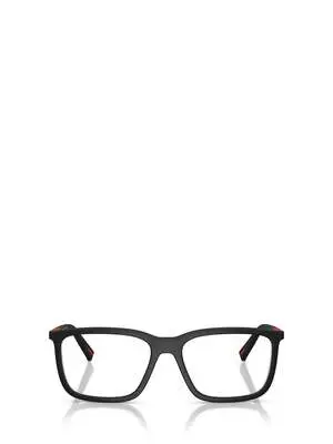 Prada Rectangular Eyeglasses Rubbered Black