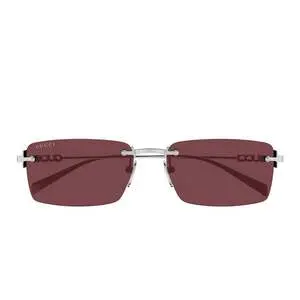 Gucci Rectangle Sunglasses - Silver