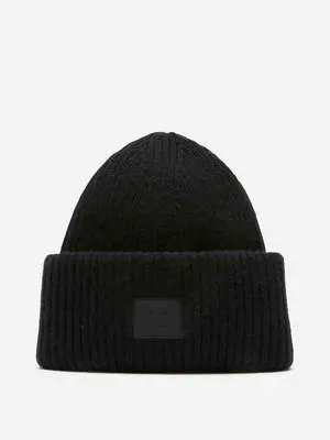 Acne Studios Wool Knit Hat - Black
