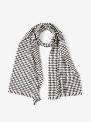 TOM FORD Wool Cashmere Scarf - Black & White