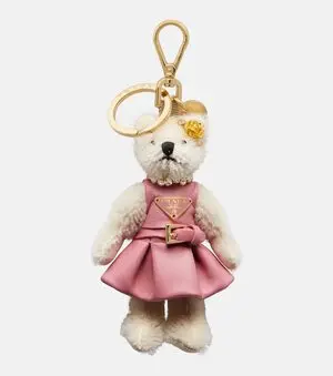 Prada Teddy Bear Bag Charm Multicoloured