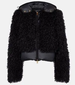 Moncler Vigiers Teddy Down Jacket - Black