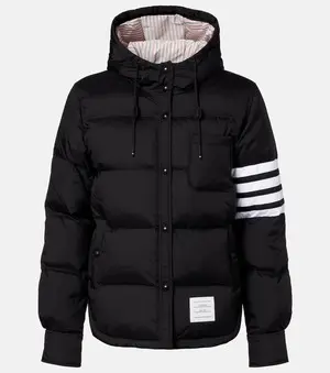 Thom Browne 4-bar Hooded Quilted Down Jacket