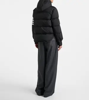 Thom Browne 4-bar Hooded Quilted Down Jacket