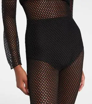 Givenchy Mesh Turtleneck Bodysuit