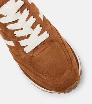 Veronica Beard Valentina Corduroy Suede Sneakers - Brown