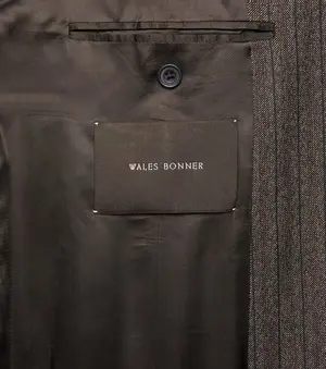 WALES BONNER Alto Pinstripe Wool-blend Blazer