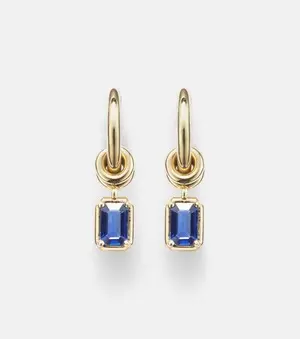 SPINELLI KILCOLLIN Zahra 18kt Hoop Earrings With Sapphires - Gold