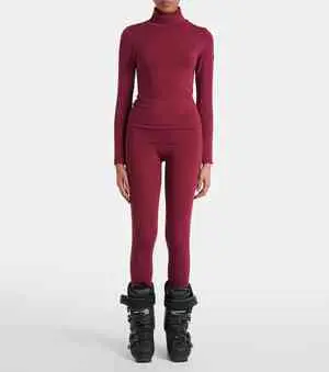 Fusalp Alisier Technical Turtleneck Sweater - Burgundy