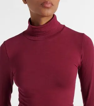 Fusalp Alisier Technical Turtleneck Sweater - Burgundy
