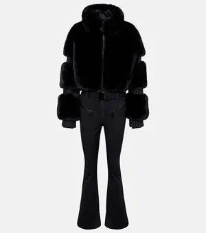 Goldbergh Lieke Faux Fur-trimmed Ski Jumpsuit - Black