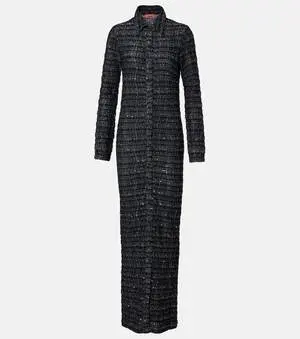 Missoni Checked Lamé Shirt Dress