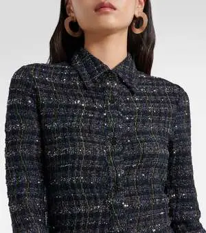 Missoni Checked Lamé Shirt Dress