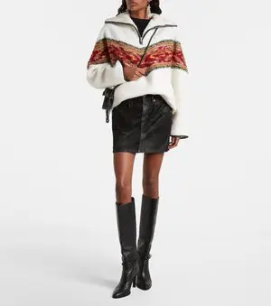 MARANT ETOILE Marner Fleece Zip-up Sweater