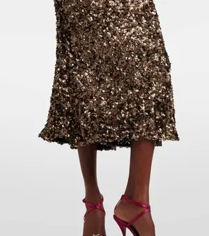 Dolce & Gabbana Sequined Midi Dress