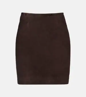 Suede Mini Skirts