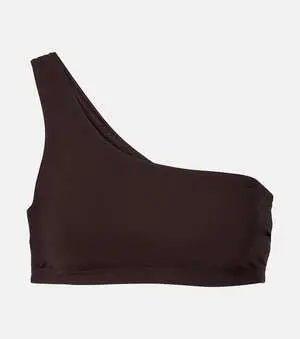 KARLA COLLETTO One-shoulder Bikini Top - Brown