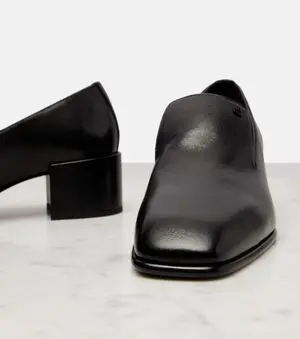 JIMMY CHOO Eliot Slipper 45 Leather Pumps - Black