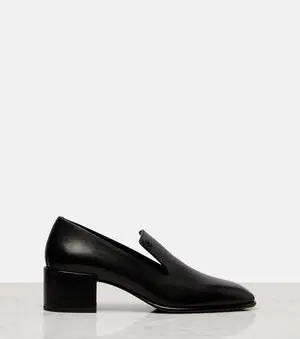 JIMMY CHOO Eliot Slipper 45 Leather Pumps - Black