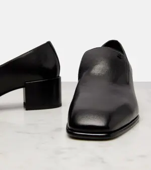 JIMMY CHOO Eliot Slipper 45 Leather Pumps - Black