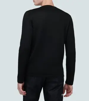 Prada Crewneck Sweater With Pocket