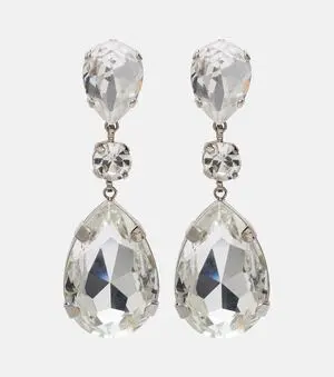 Dolce & Gabbana Crystal Clip-on Earrings - Silver