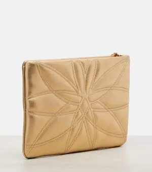Dolce & Gabbana Devotion Mini Metallic Leather Pouch