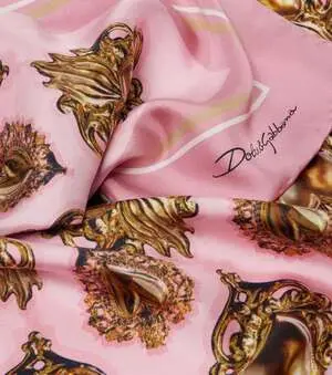 Dolce & Gabbana Printed Silk Scarf