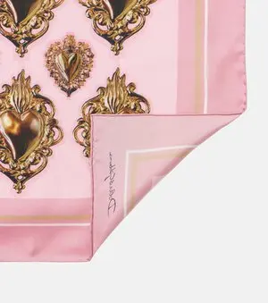 Dolce & Gabbana Printed Silk Scarf