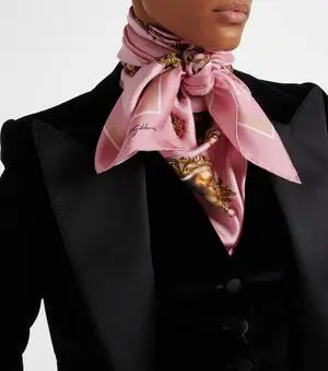 Dolce & Gabbana Printed Silk Scarf