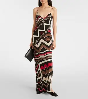 Emilio Pucci Istrice Silk Slip Dress