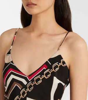 Emilio Pucci Istrice Silk Slip Dress