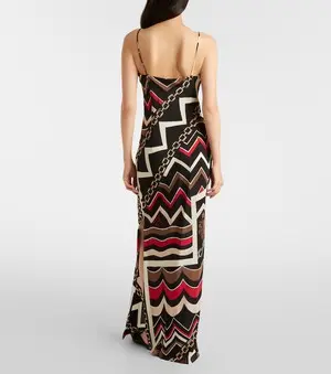 Emilio Pucci Istrice Silk Slip Dress - Multicoloured