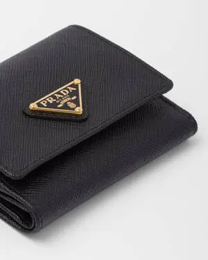 Prada Small Saffiano Leather Wallet - Black