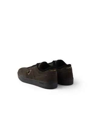 Prada Downtown Suede Sneakers - Grey