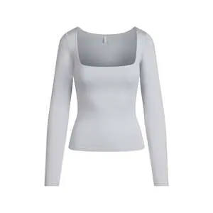 SKIMS Smooth Layers Square Neck Top - Mist