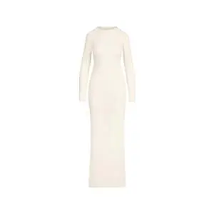 SKIMS Featherweight Cashmere Long Dress - Egret