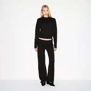 SKIMS Wool Cashmere Foldover Pant - Onyx