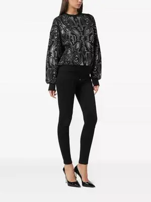 Philipp Plein Strass Gothic Sweatshirt