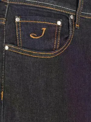 Jacob Cohen Five-pocket Jeans With Contrast Stitching